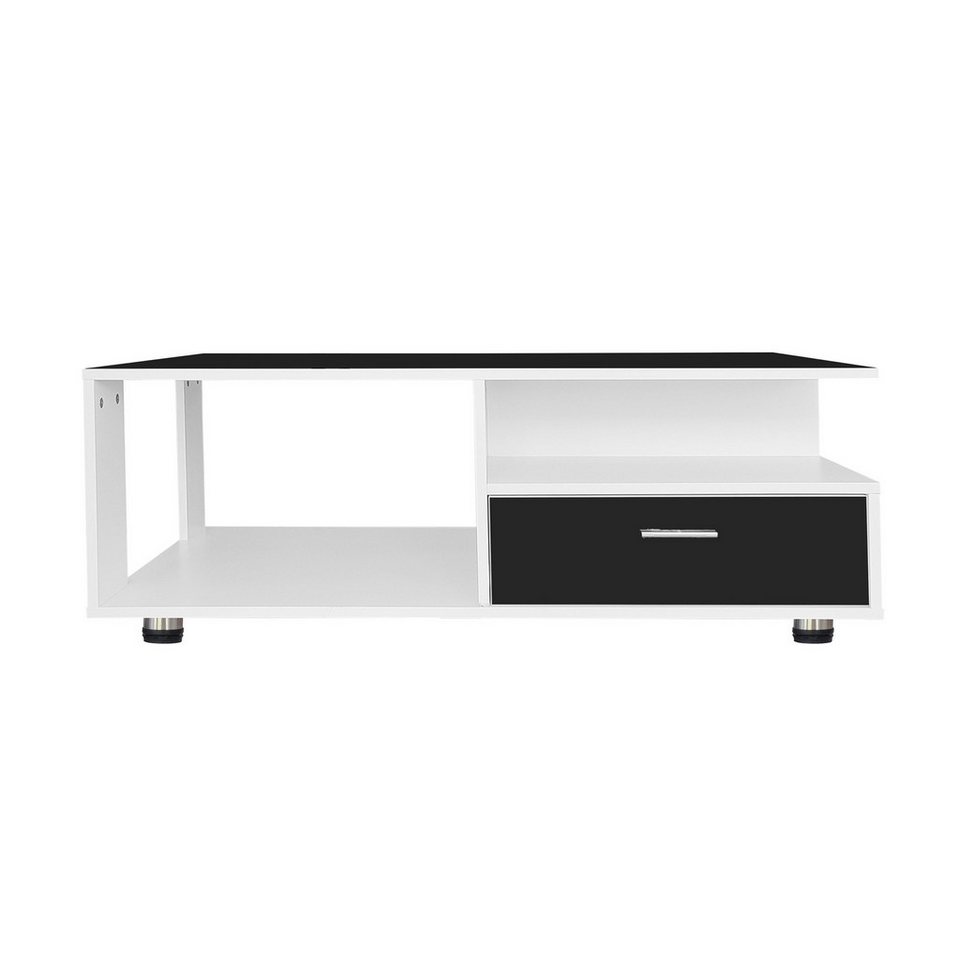 Fine Life Pro Couchtisch Moderner Weißer Hochglanz Led Couchtisch