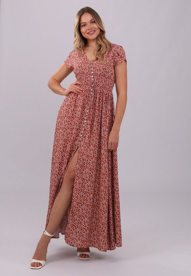Yc Fashion And Style Sommerkleid Blumiges Viskose Maxikleid Mit