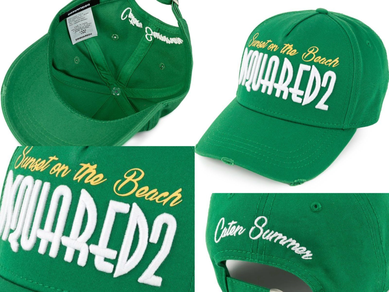 Dsquared2 Baseball Cap DS-165-Grün-OneSize