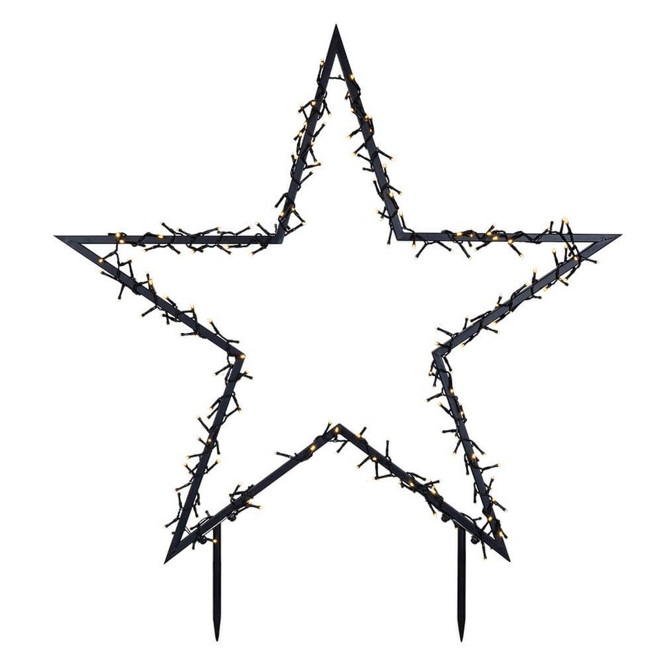 Star Trading Led Stern Led Weihnachtsstern 150 Warmweiße Leds Schwarz