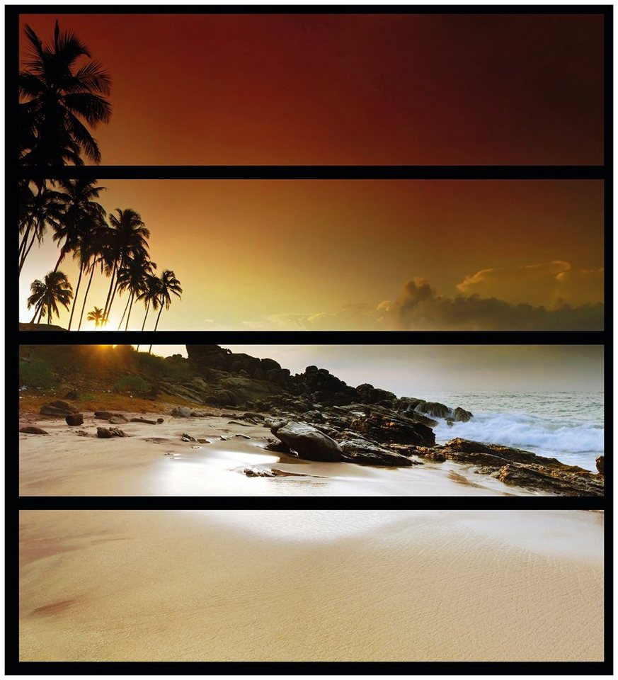 Wallario Möbelfolie Sri Lanka Palmenstrand Mit Sonnenuntergang 4