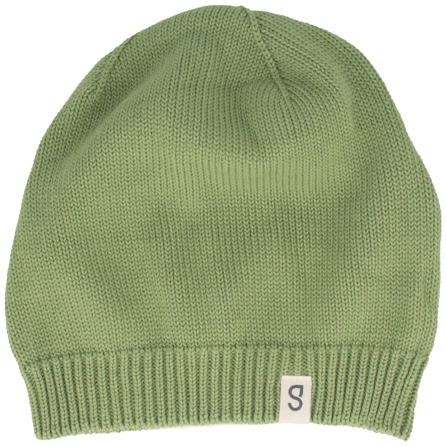 Breiter Strickmütze Unifarbene Beanie aus Bio-Baumwolle