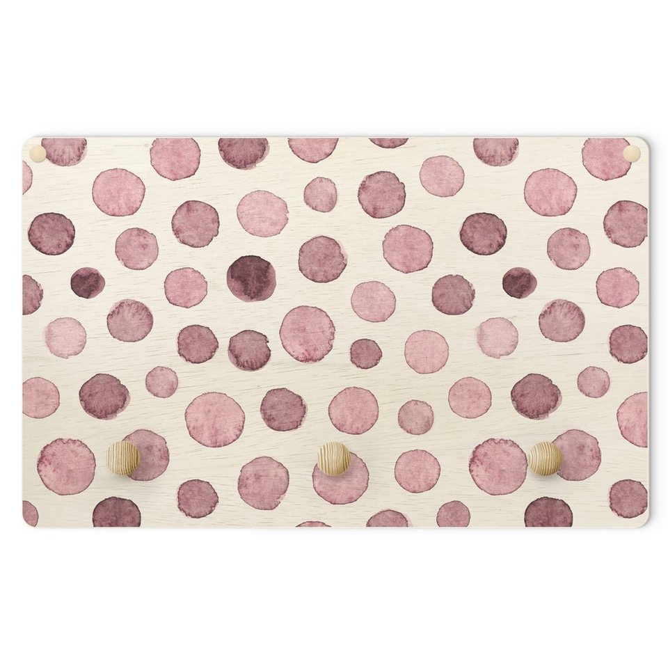 Bilderdepot24 Garderobenpaneel Rosa Wasserfarben Illustration Muster
