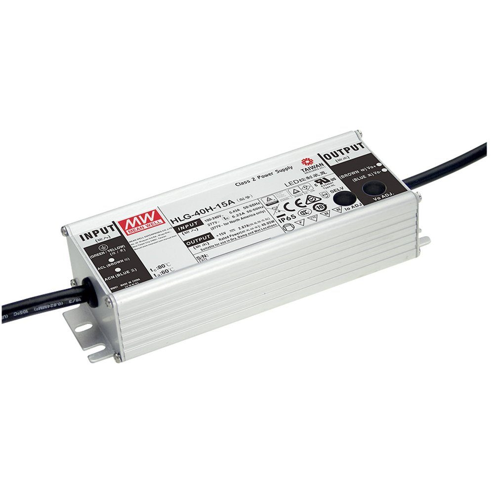 MeanWell "HLG-40H-12AB" 12V, Einbau, 40W, wassergeschützt, IP65, Niedervolt LED Trafo