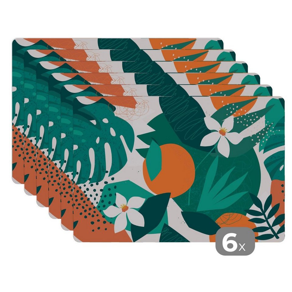 Platzset Blumen Obst Dschungel Muchowow 6 St Platzset