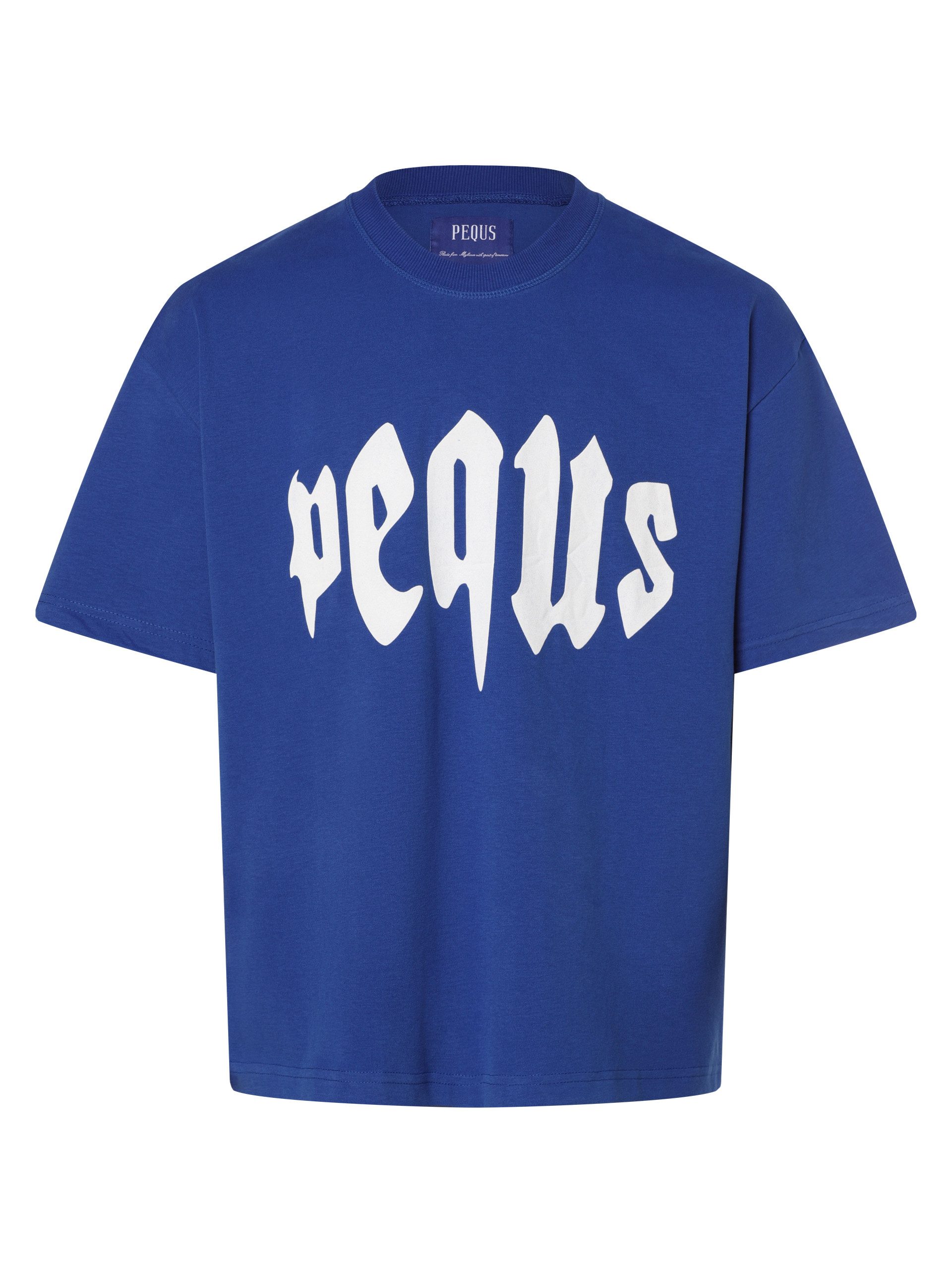 PEQUS T-Shirt, Label-Print vorne