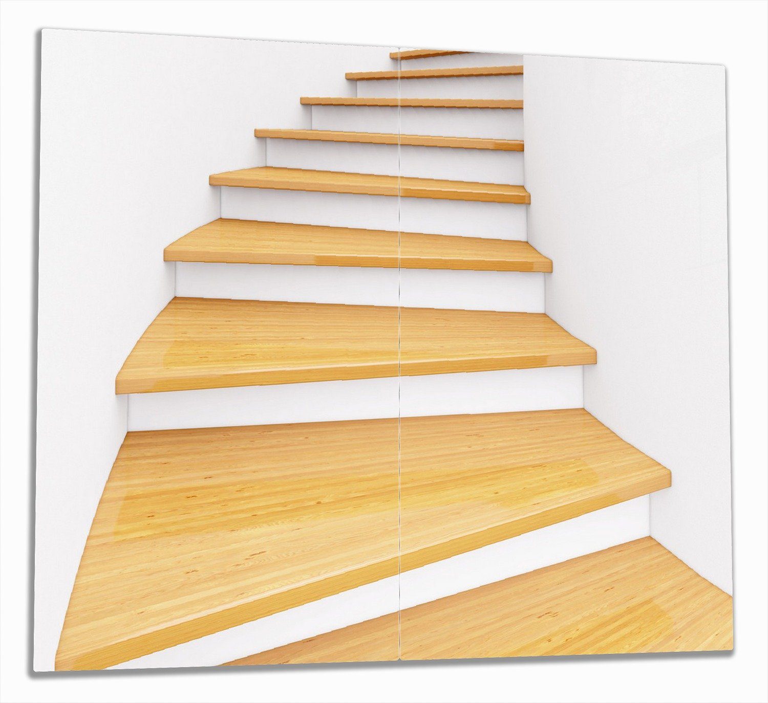 Wallario Herd Abdeckplatte Wendeltreppe Aus Hellem Holz Esg