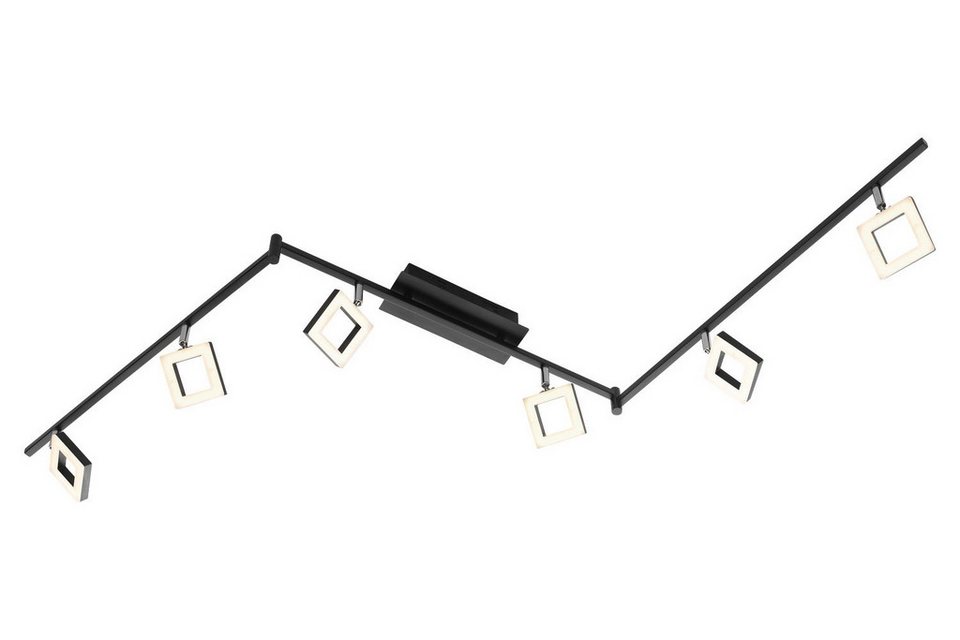 Casa Nova Led Deckenstrahler Real 6 Flammig Schwarz Weiß Aluminium