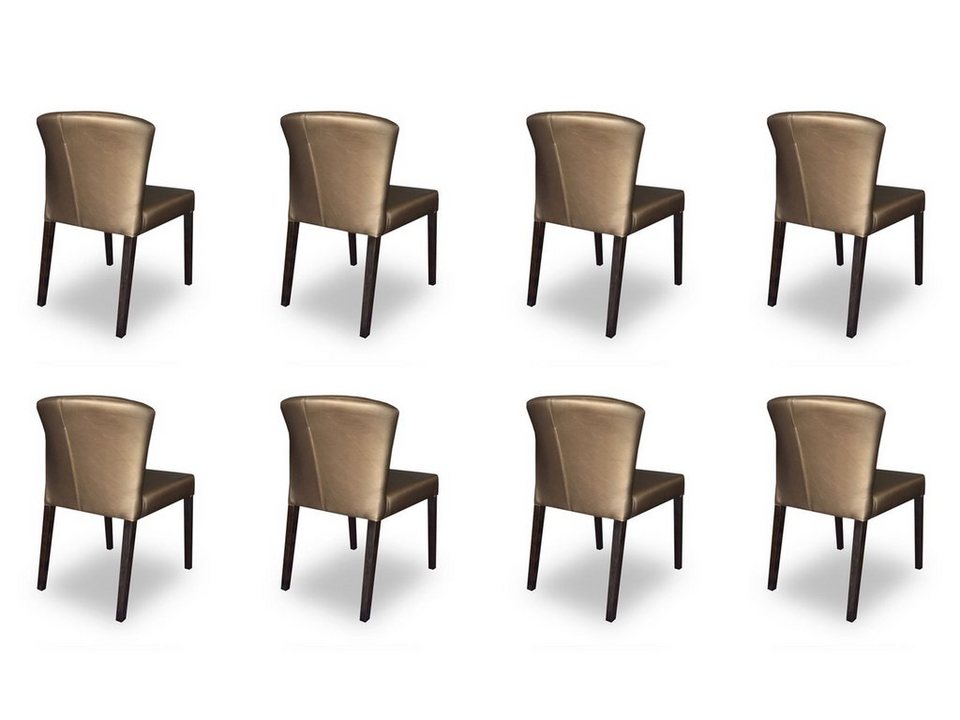 Jvmoebel Stuhl 8x Stühle Stuhl Polster Design Lehn Garnitur Sessel