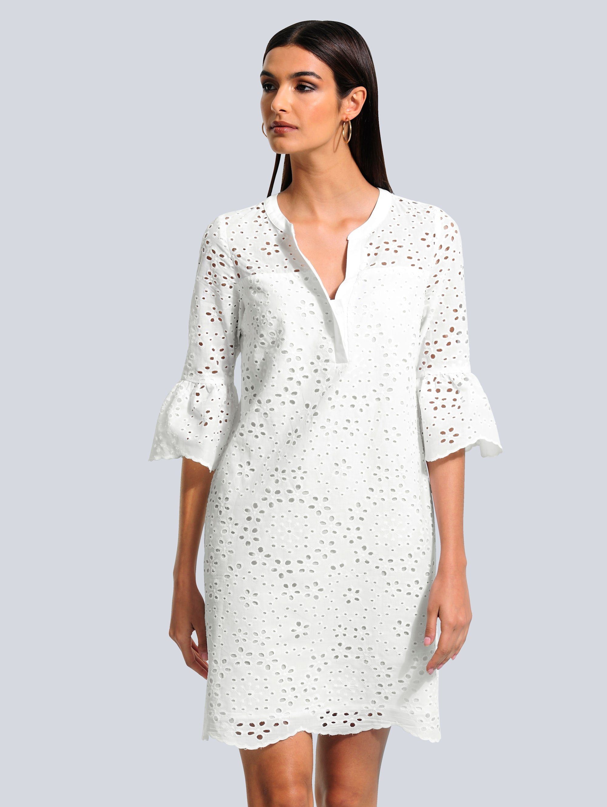 Alba Moda Spitzenkleid Mit Filigraner Lochstickerei Online Kaufen Otto