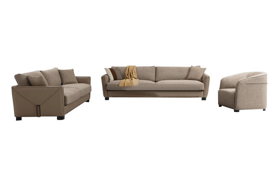 Jvmoebel Wohnzimmer Set Sofagarnitur 431 Sitzer Sessel Sofa Modern