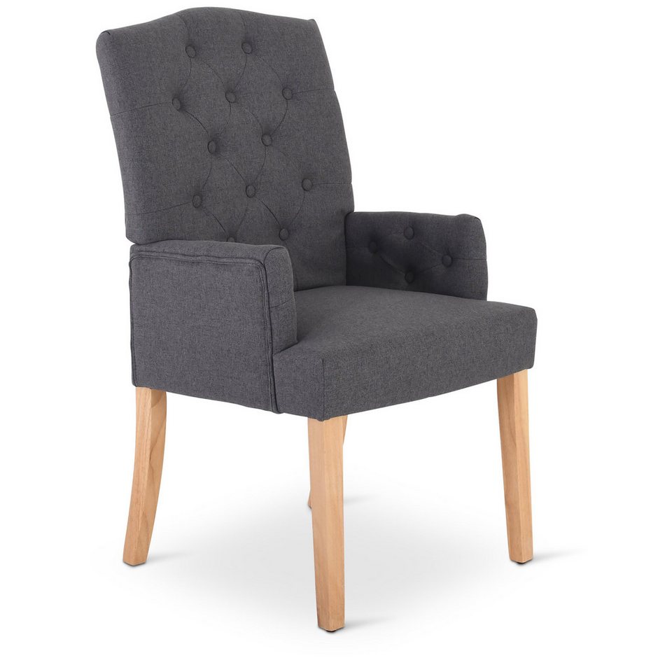 Raburg Esszimmerstuhl Polsterstuhl Mit Armlehnen Chesterfield Design