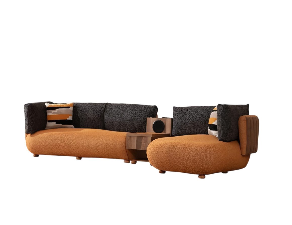 Xlmoebel Ecksofa Designer Ecksofa L Form Aus Modernem Holz Für Das