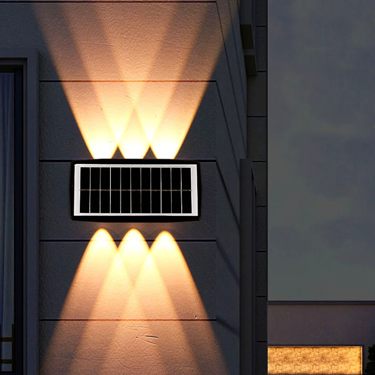 Oyajia Led Solarleuchte Solarlampen Für Außen Super Hell 6 Leds