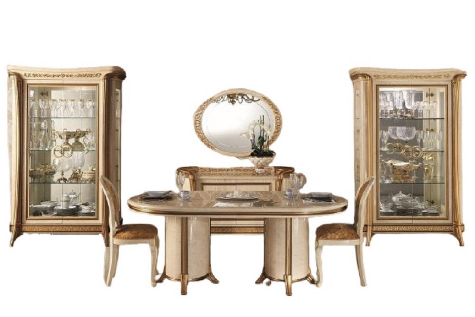 Xlmoebel Esszimmer Set Esszimmer Tisch Einrichtung Kommode Vitrine