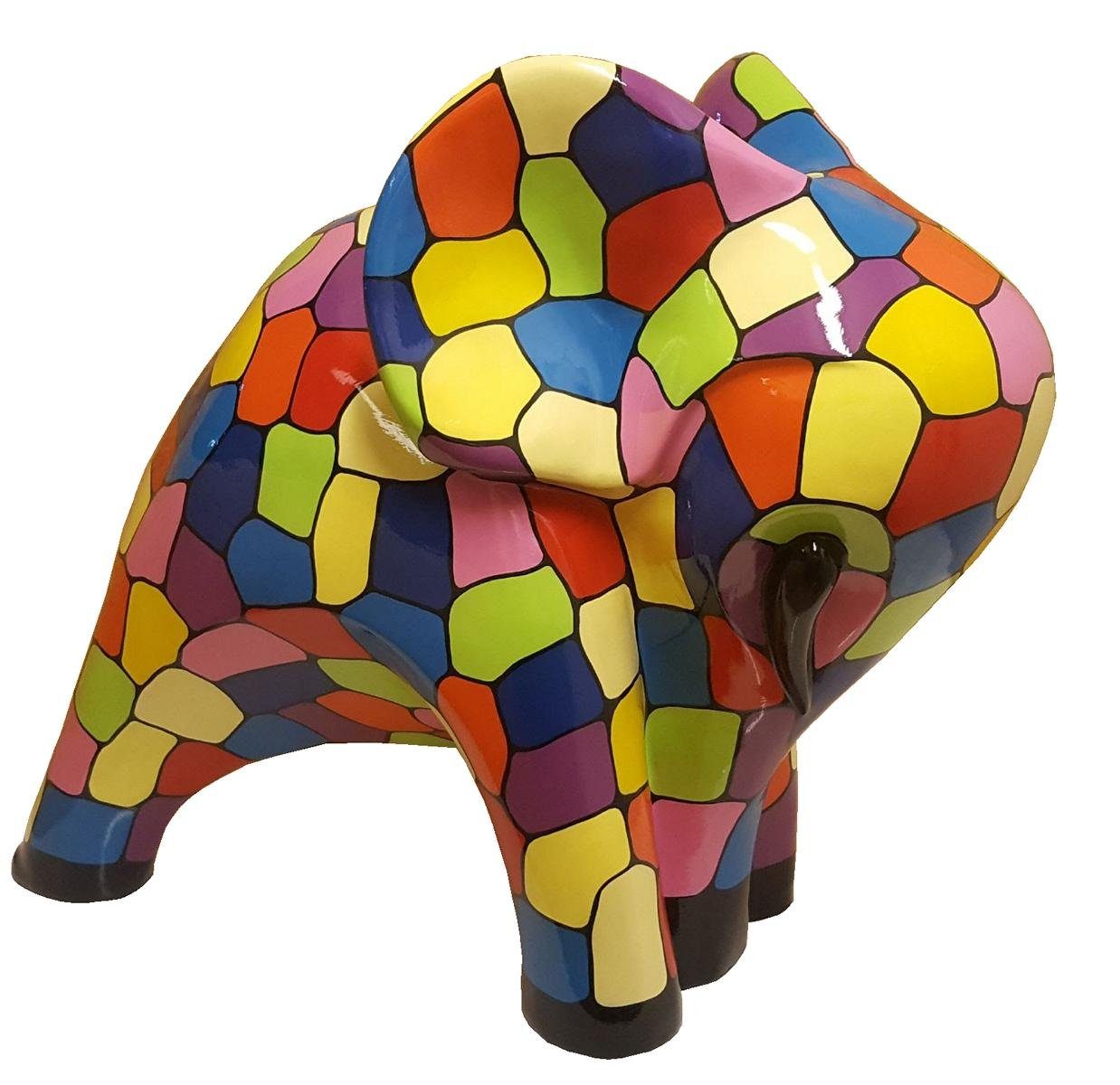 Jvmoebel Gartenfigur Designer Figur Statue Moderne Figuren Elefant