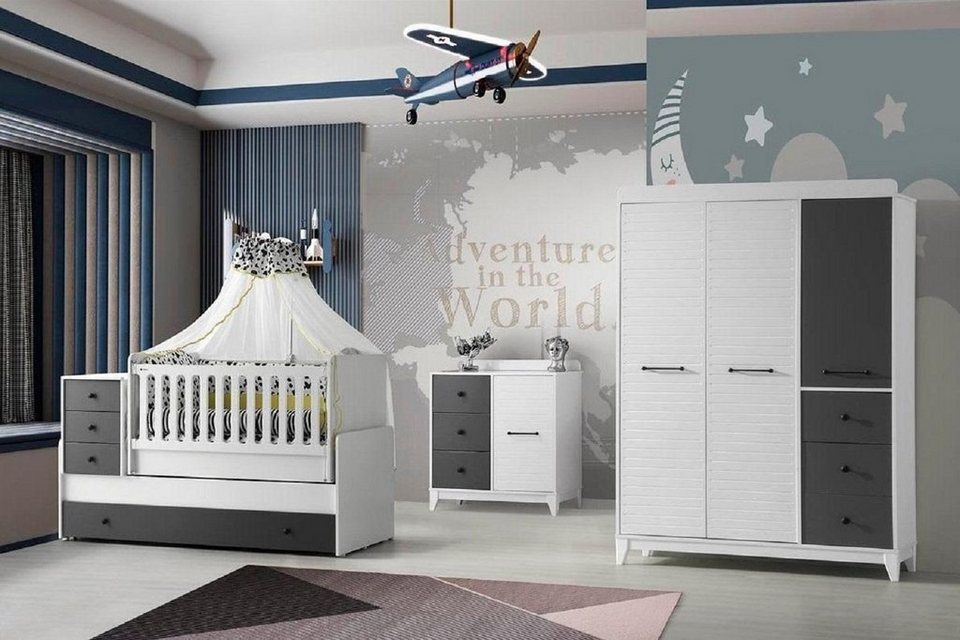 Jvmoebel Schlafzimmer Set Modern Kinderzimmer Set Besteht Aus