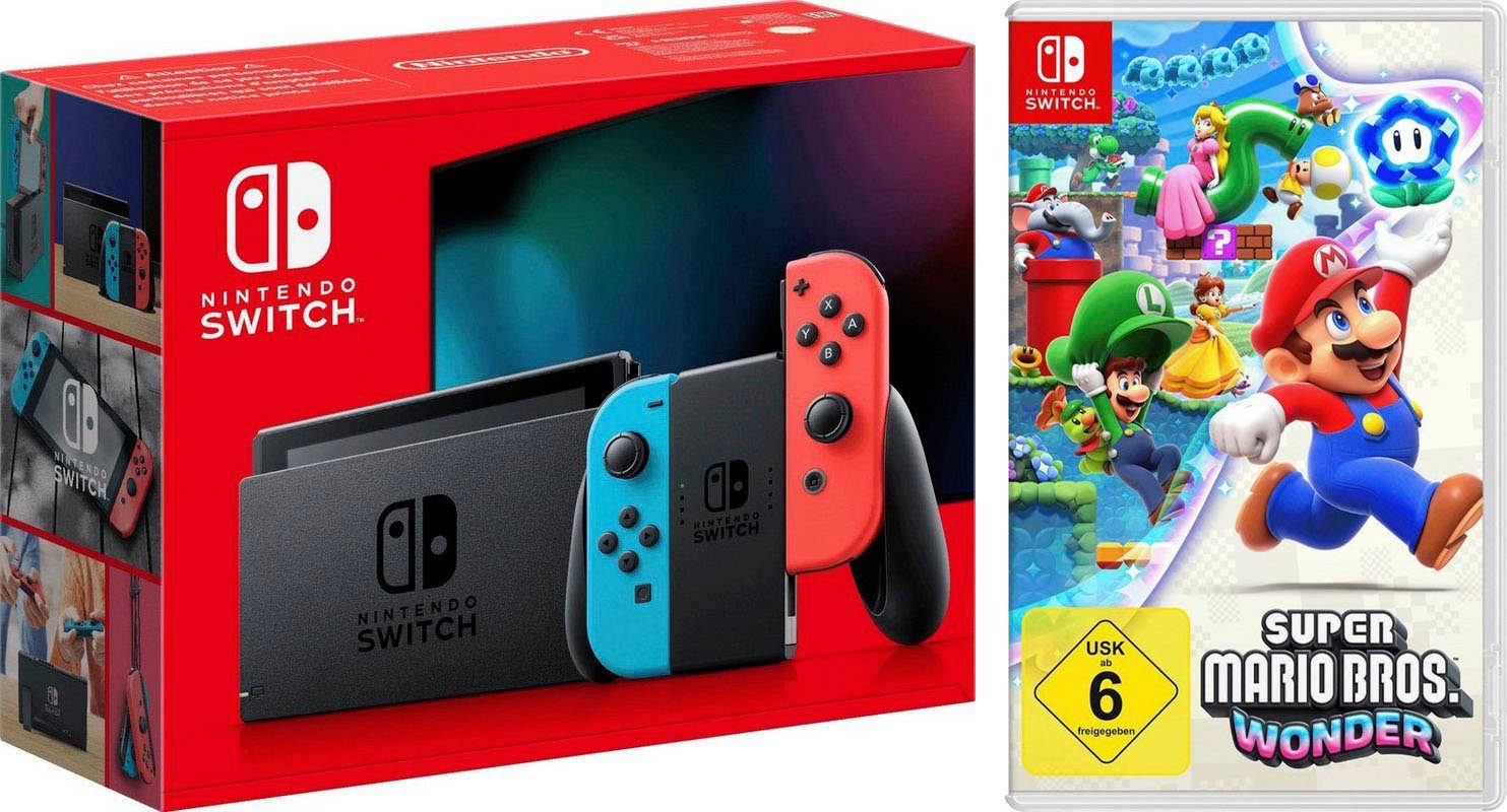 Nintendo Switch Konsole r/b + Super Mario Bros. Wonder