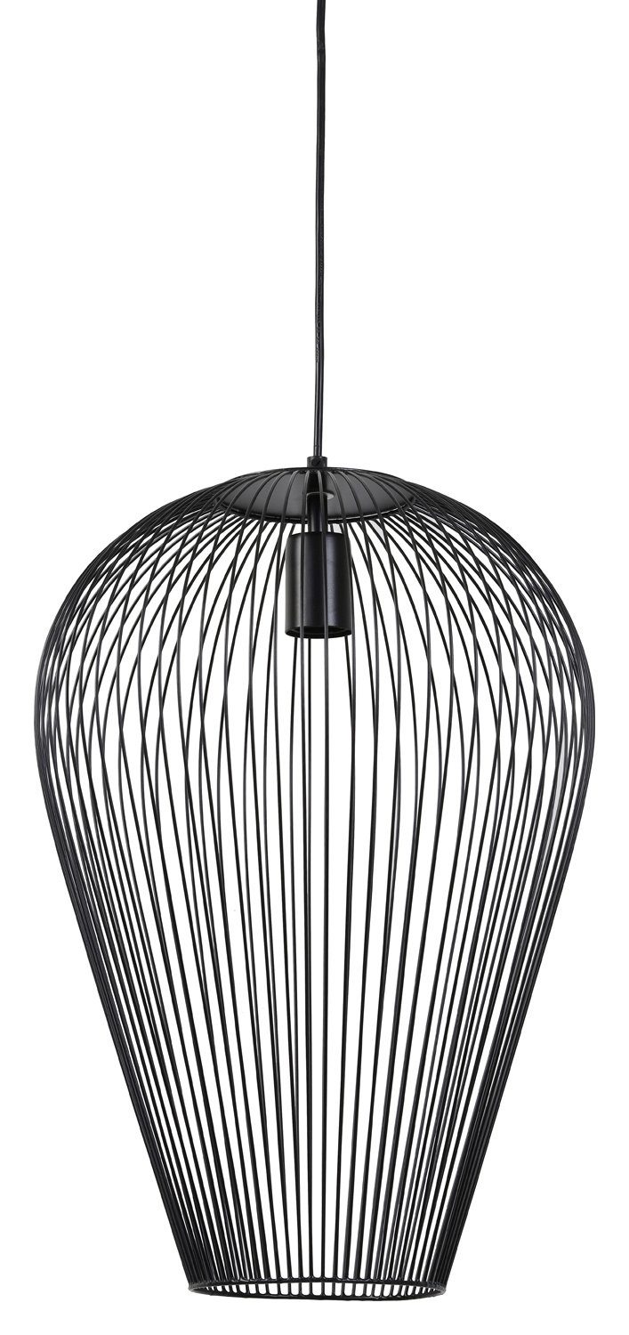 Light And Living Pendelleuchte Abby 1 Flammig Schwarz Matt Metall H