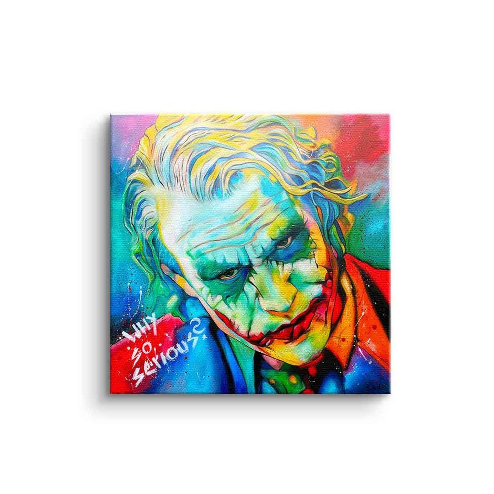 Dotcomcanvas® Leinwandbild Why So Serious Leinwandbild Joker Porträt