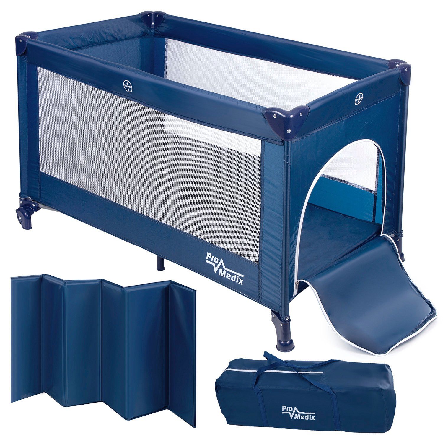 Promedix Baby-Reisebett PR-803, Reisebettchen Faltbar Laufstall mit ...