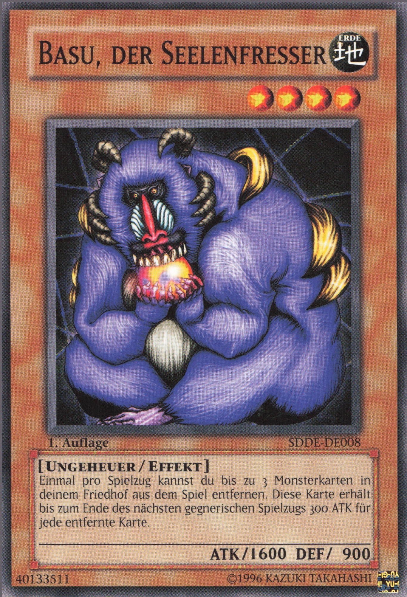 Recollectibles Sammelkarte Yugioh Karte Basu Der Seelenfresser Deutsch