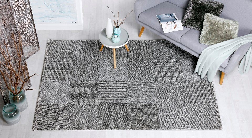 Teppich Teppich Modern Design Anthrazit Peyer Syntex Rechteckig