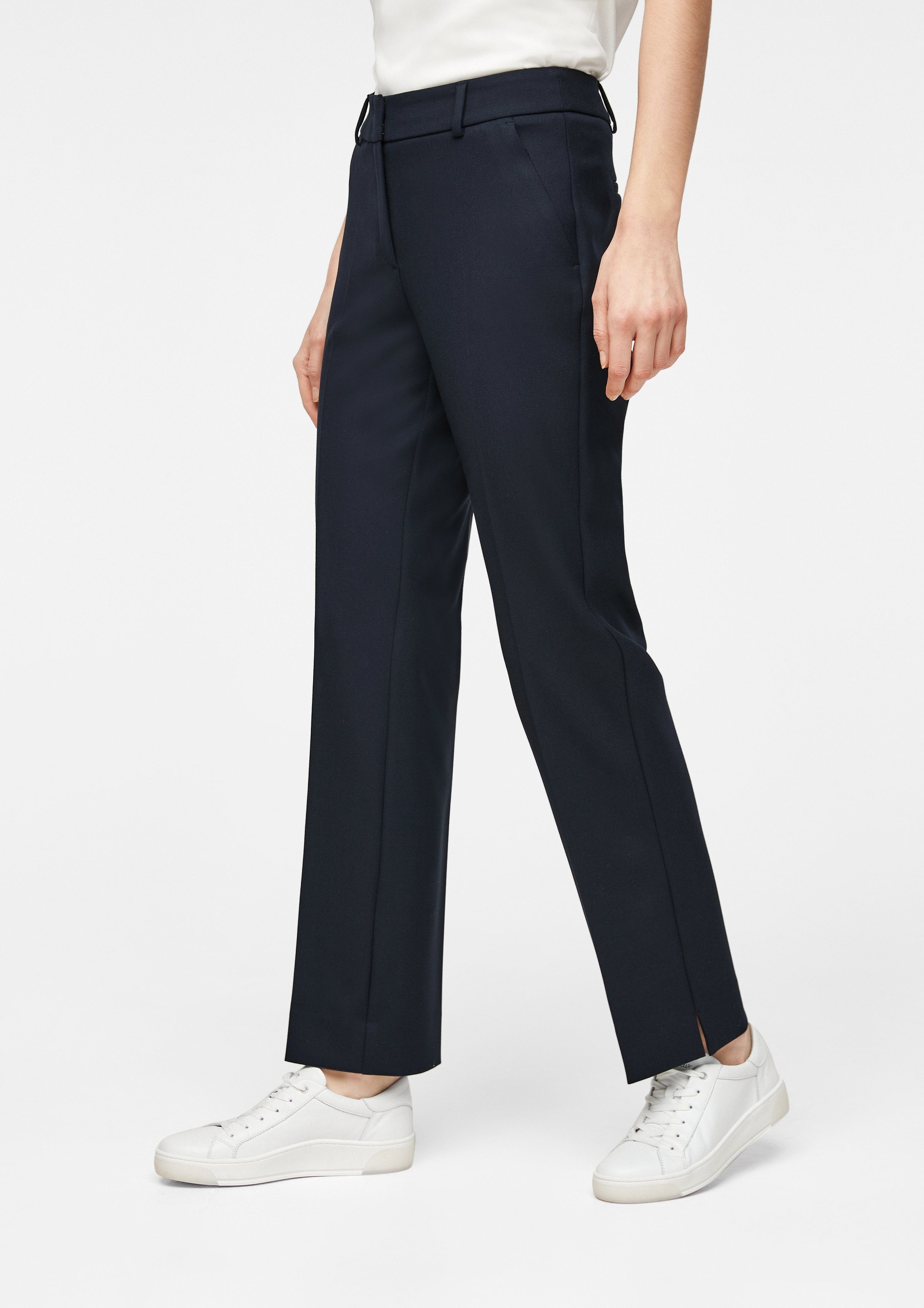 Comma Stoffhose Stretchige Hose Mit Straight Leg 1 Tlg Online