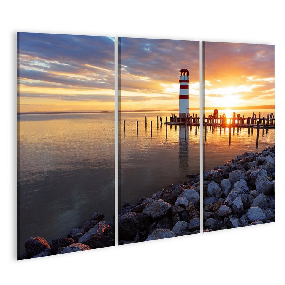 Islandburner Leinwandbild Bild Auf Leinwand Meer Sonnenuntergang Mit