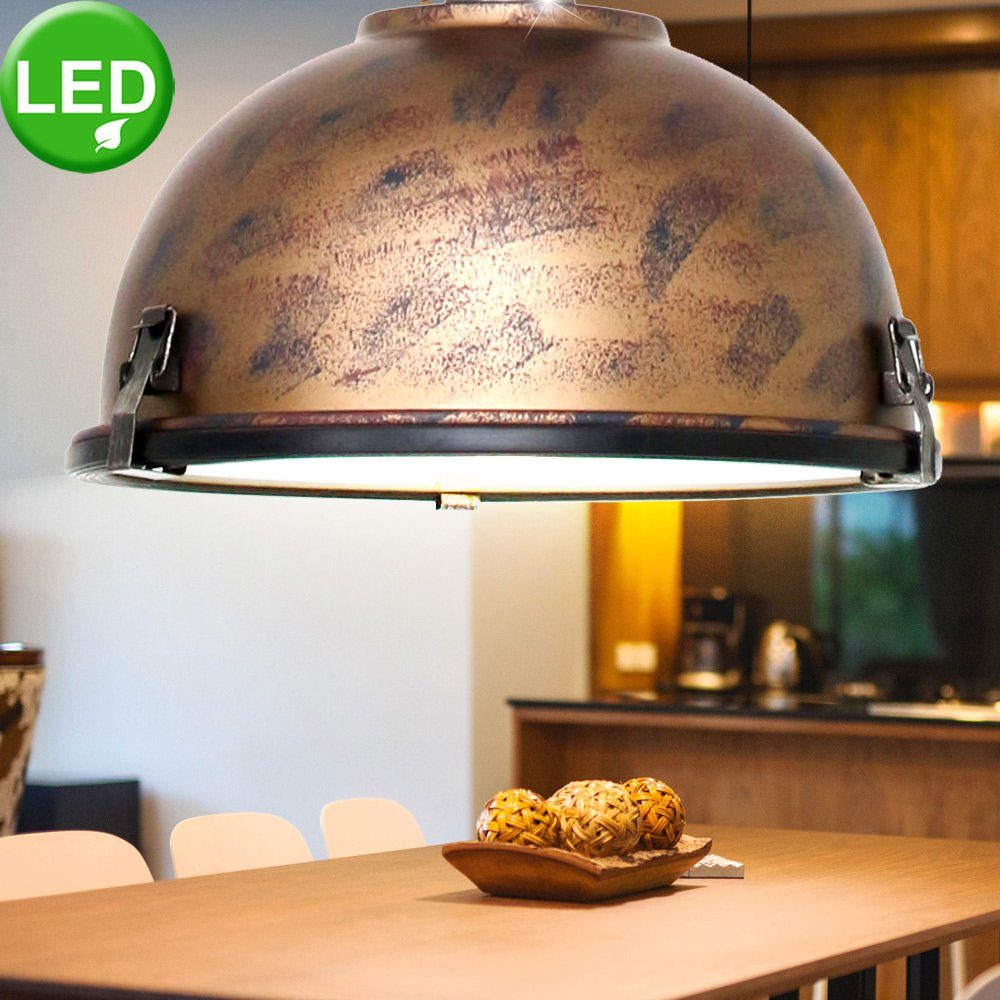 Etc Shop Led Pendelleuchte Vintage Decken Pendel Lampe Industrie Braun