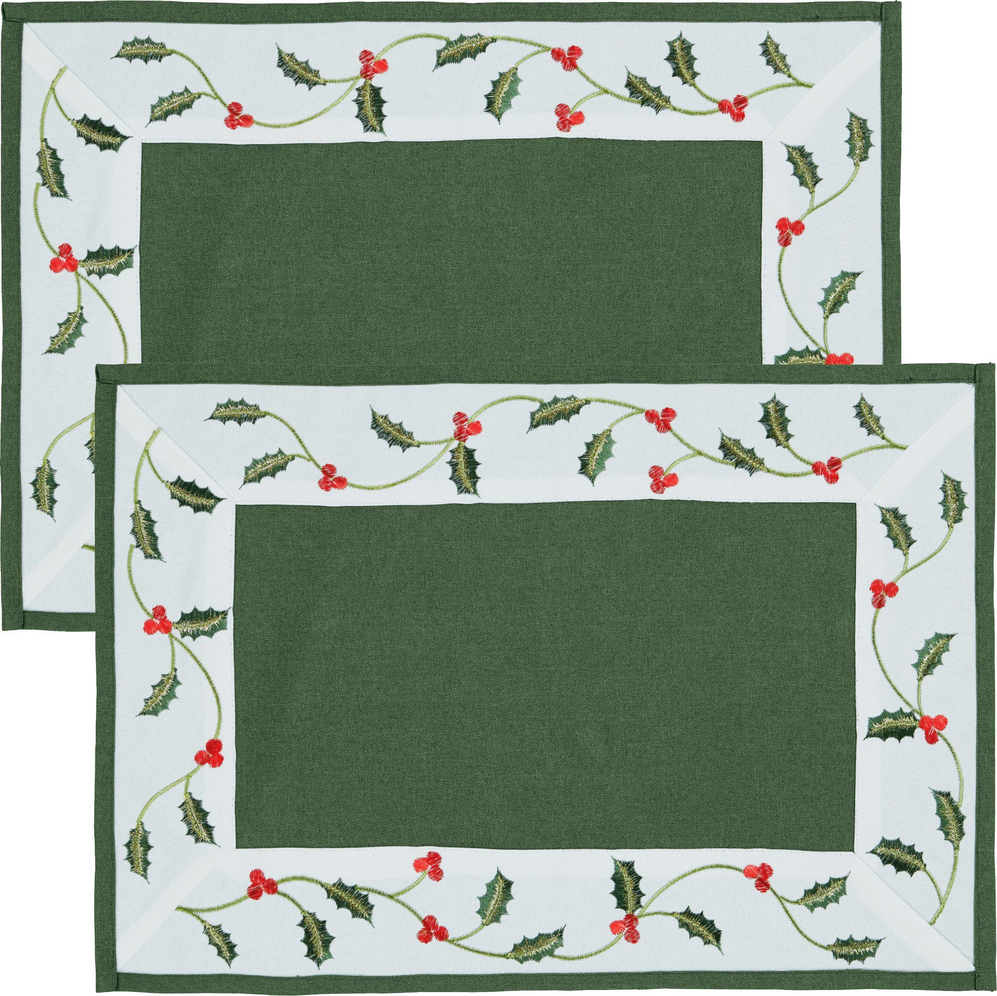 Erwin Müller Platzset Tischset 2er-Pack, (2-St), Blatt