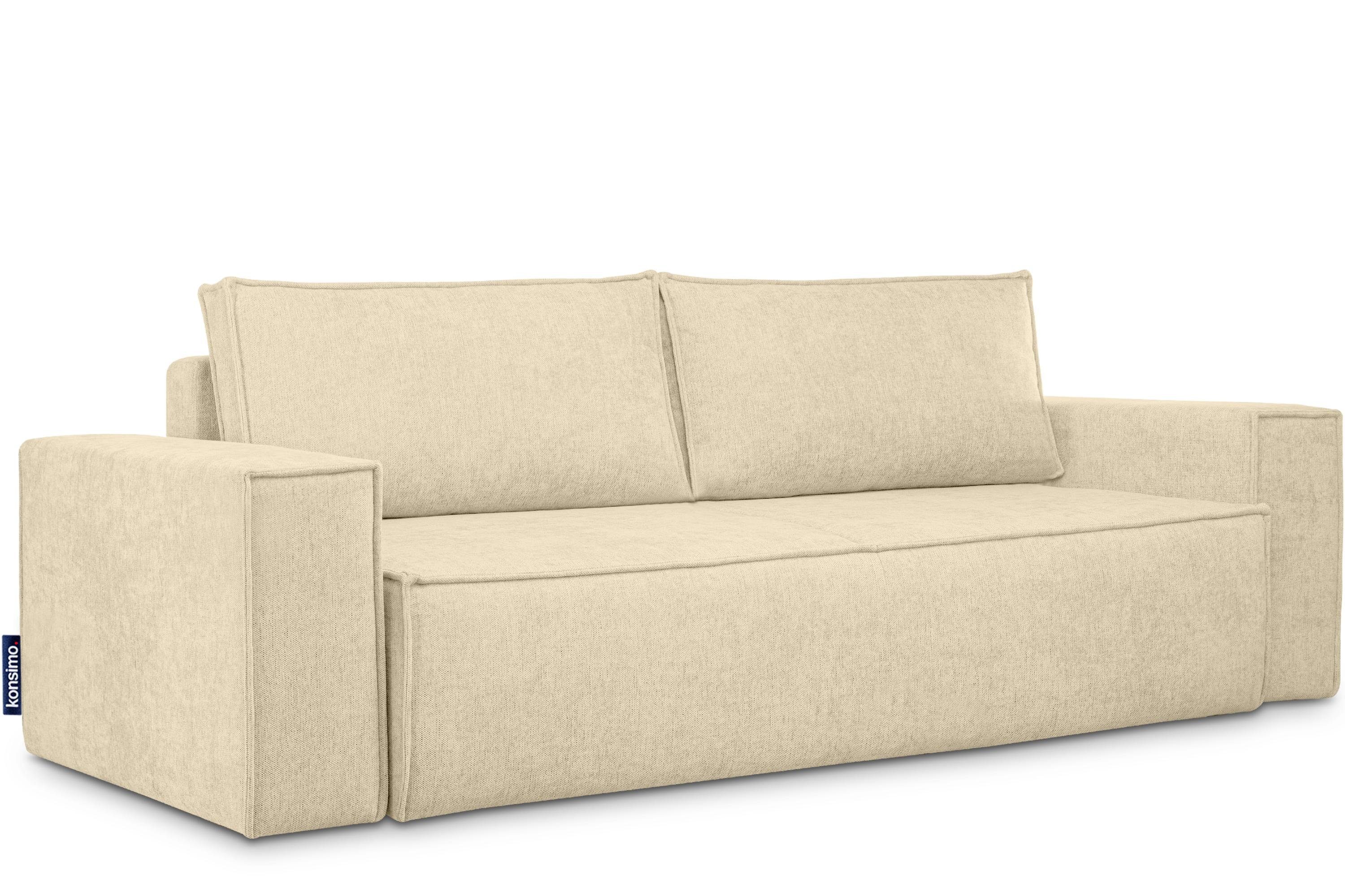 KONSIMO® 3-Sitzer NAPI Sofa mit Schlaffunktion & massivem Gestell ...