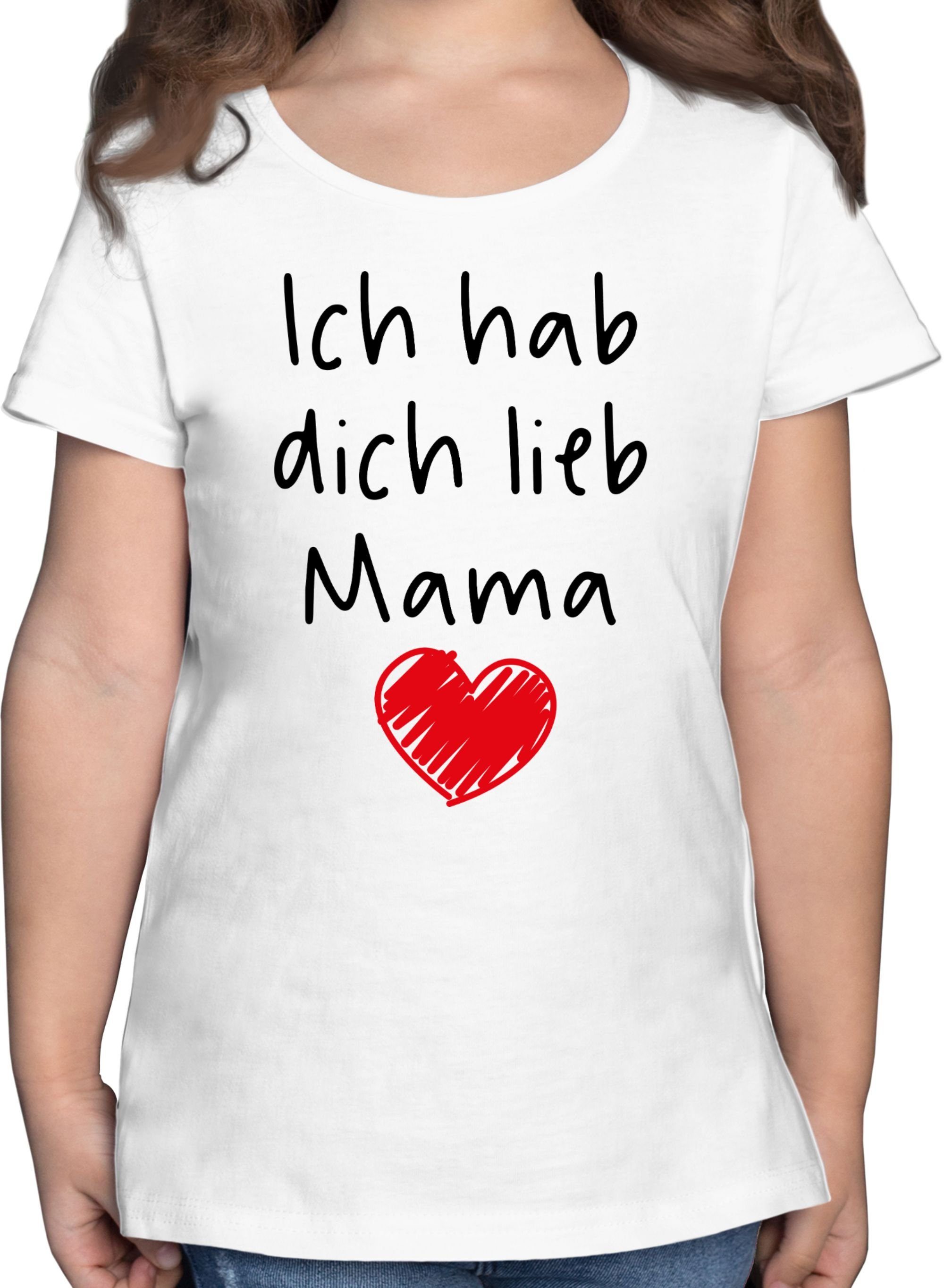 Shirtracer T-Shirt Ich hab dich lieb Mama Mama