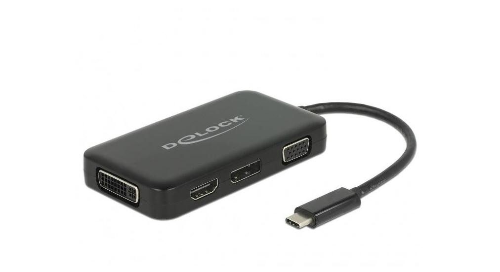 Delock Modem DeLOCK Adapter USB Type-C™ Stecker > VGA / HDMI