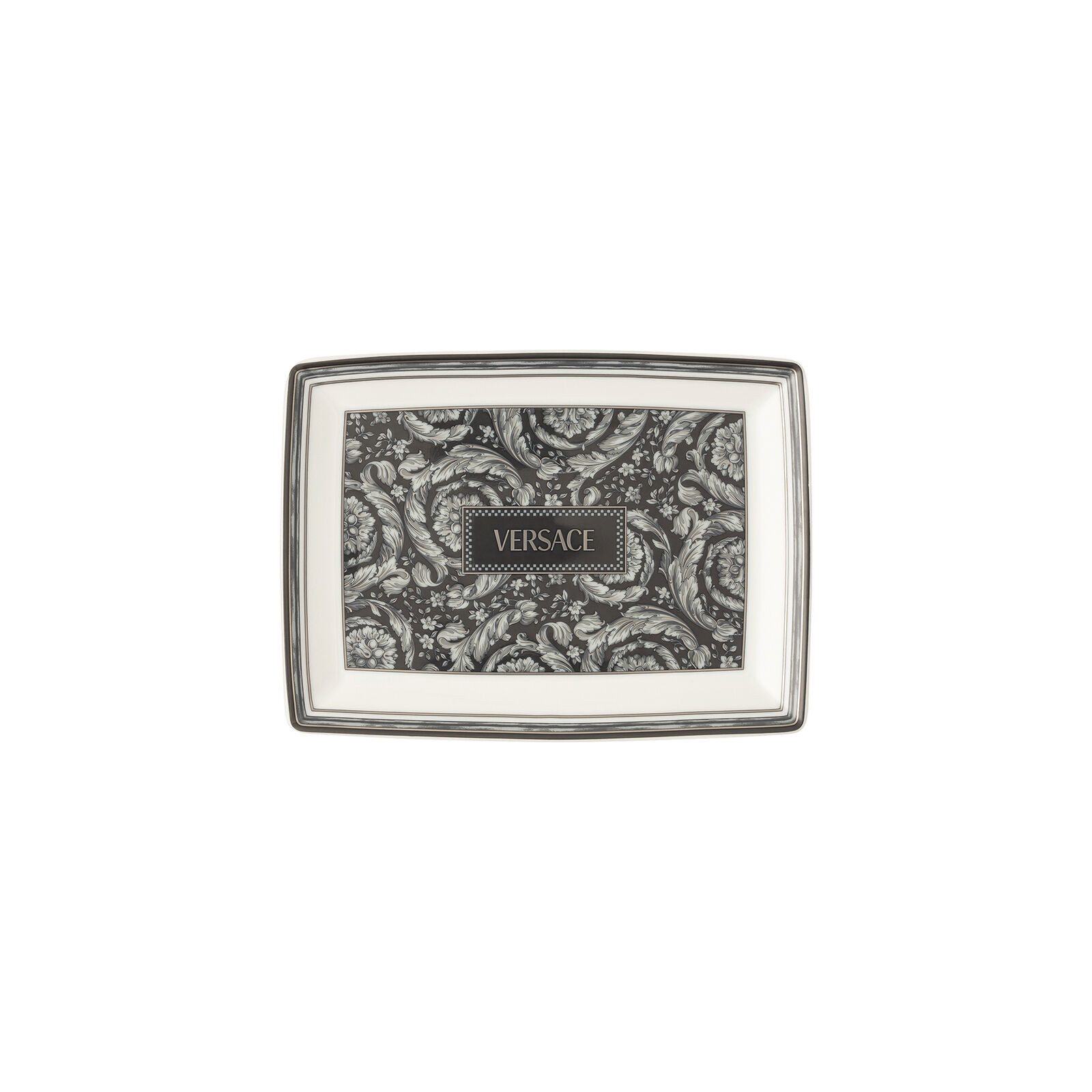Rosenthal Meets Versace Servierplatte Barocco Haze Platte 18 Cm Schwarz