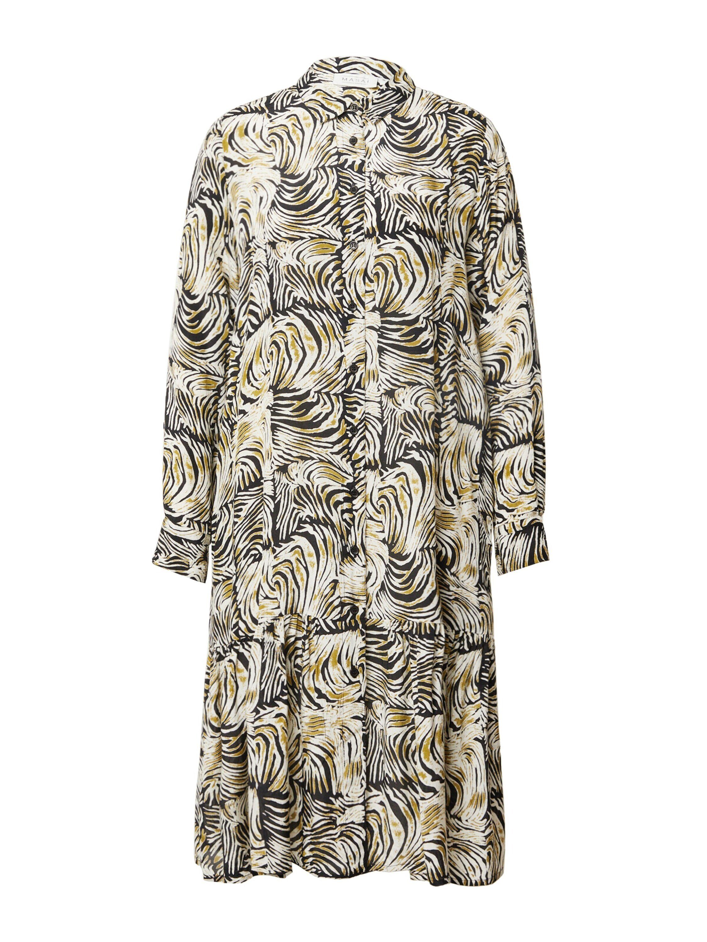 Masai Blusenkleid Manecole 1 Tlg Volant Falten Drapiertgerafft