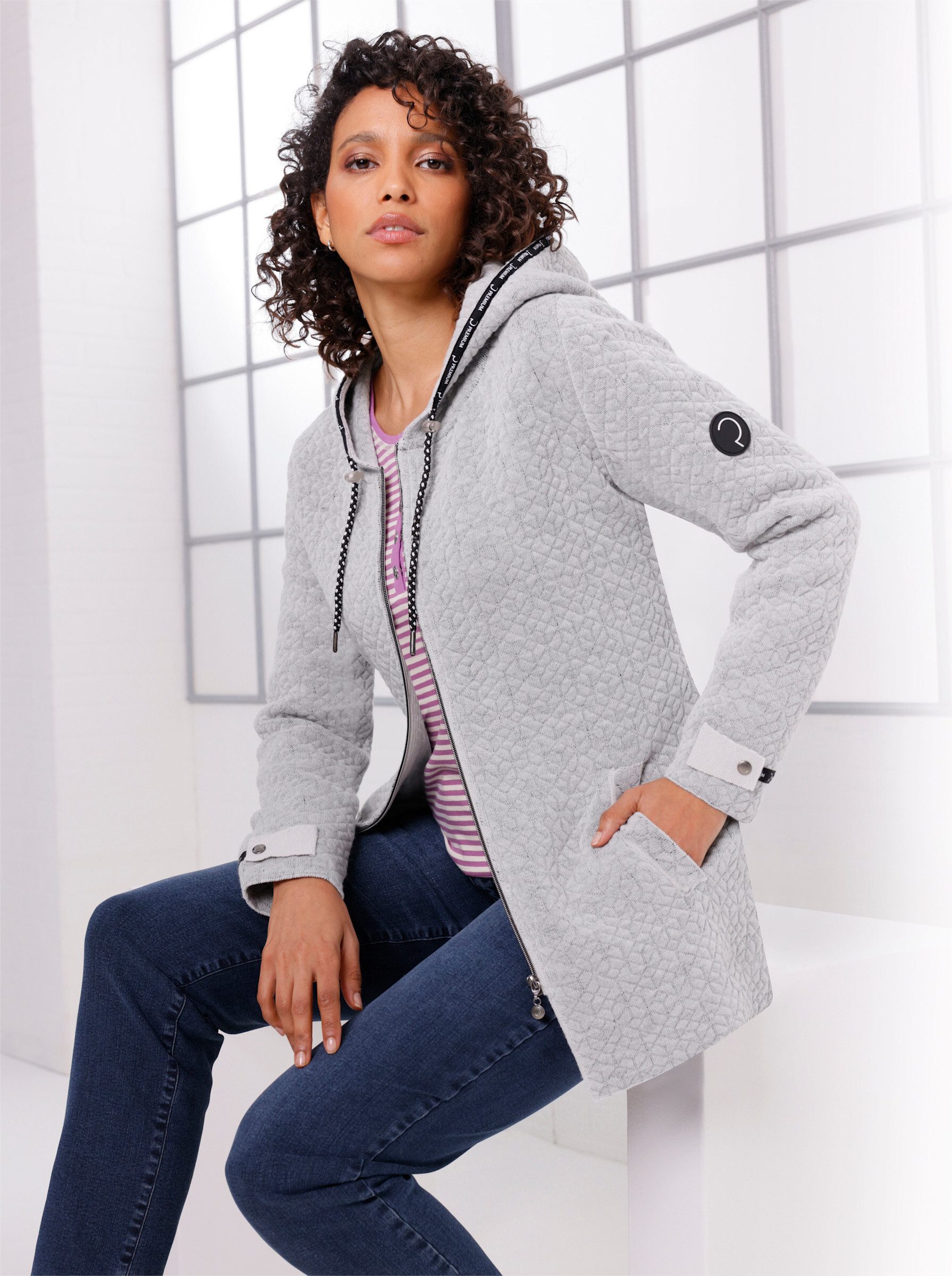 Creation L Strickjacke Creation L Aufwendig In Form Gestrickt