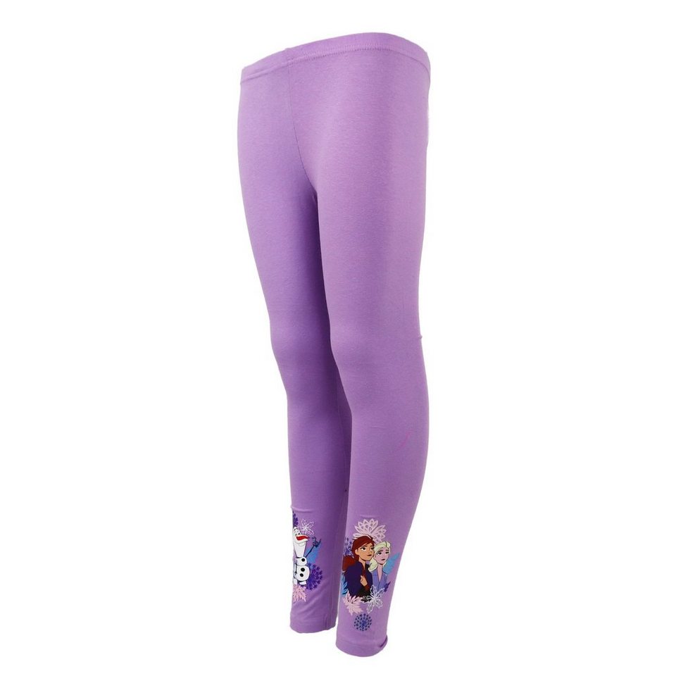 Disney Frozen Leggings Die Eiskönigin Anna Elsa Olaf Gr 104 Bis 140