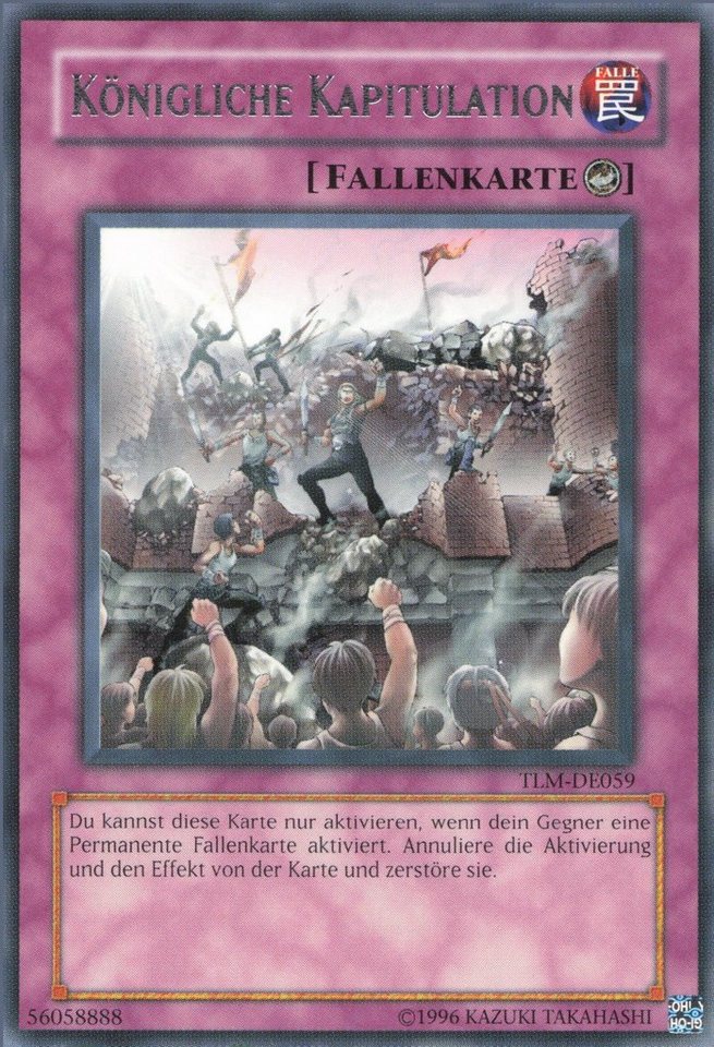 Recollectibles Sammelkarte Yugioh Karte Königliche Kapitulation V 1
