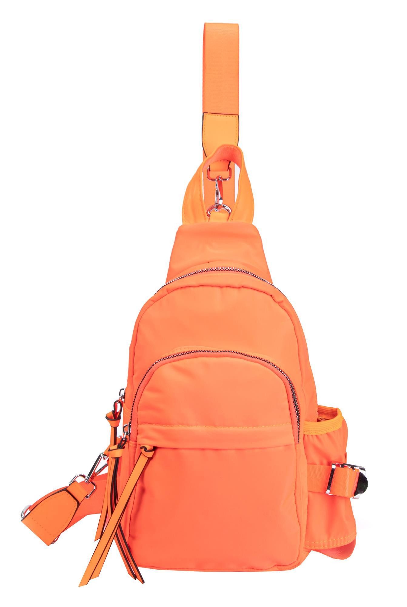 ITALYSHOP24 Schultertasche Damen Crossbody Sling-Tasche Brusttasche Bodybag Unisex Rucksack ...