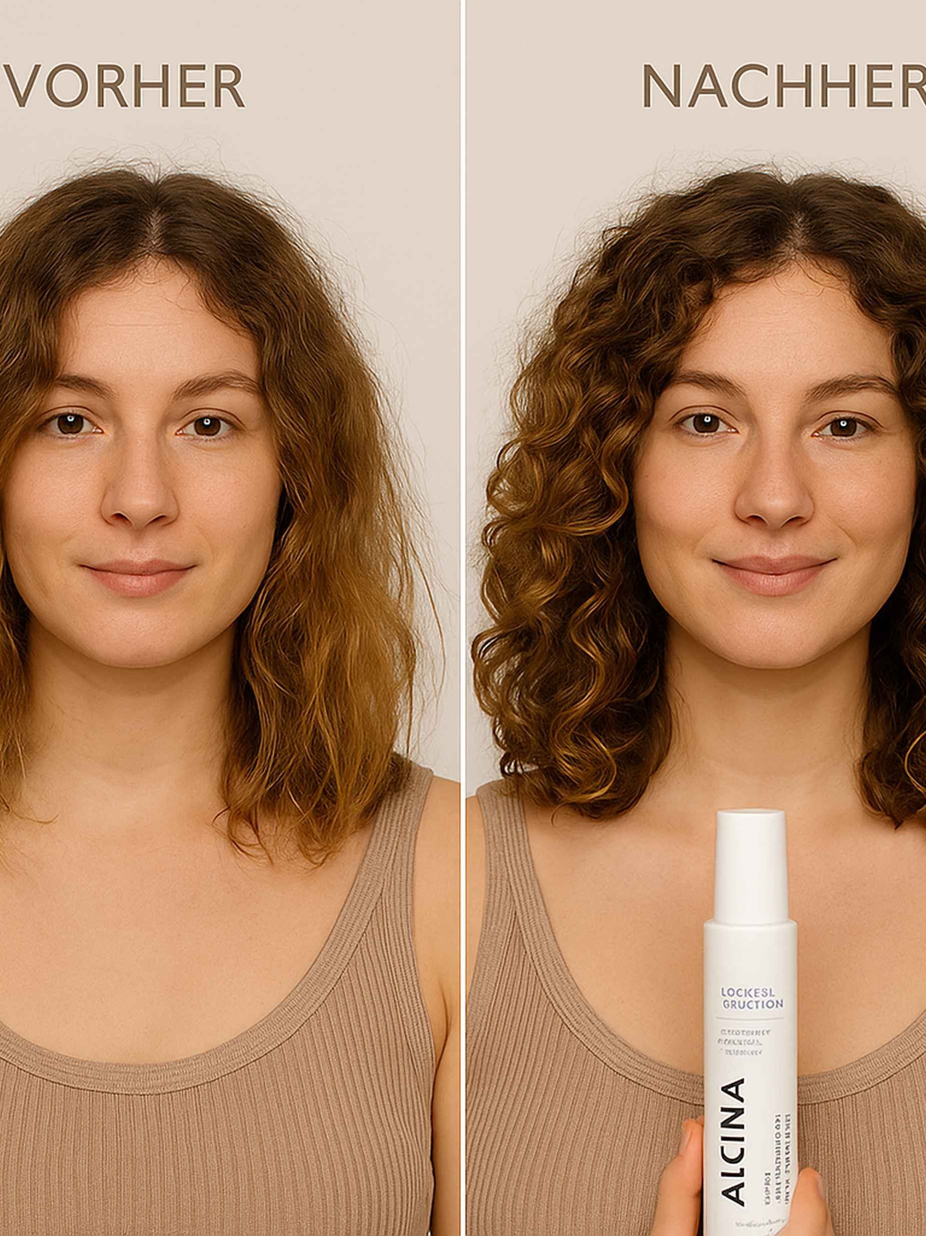 ALCINA Leave-in Pflege Locken Emulsion (100 ml) Lockenpflege mit ...