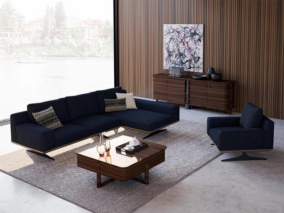 Jvmoebel Wohnzimmer Set Modern Blau Designer Wohnzimmer Einrichtung