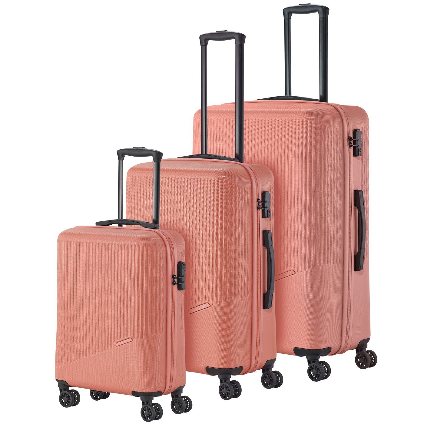 Travelite Trolleyset Bali 4w Lms 4 Rollen Set 3 Tlg Hartschalen