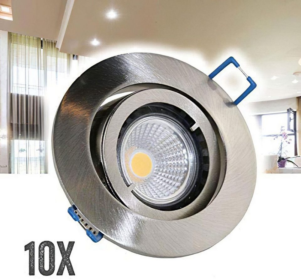 VBLED LED Einbaustrahler »10er Set VBLED Einbaustrahler Aluminium ... VBLED LED Einbaustrahler »10er Set VBLED Einbaustrahler Aluminium ...
