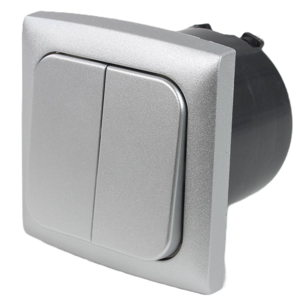 HABA B.V. Lichtschalter C-Line Presto Serienschalter + Rahmen + Isodose