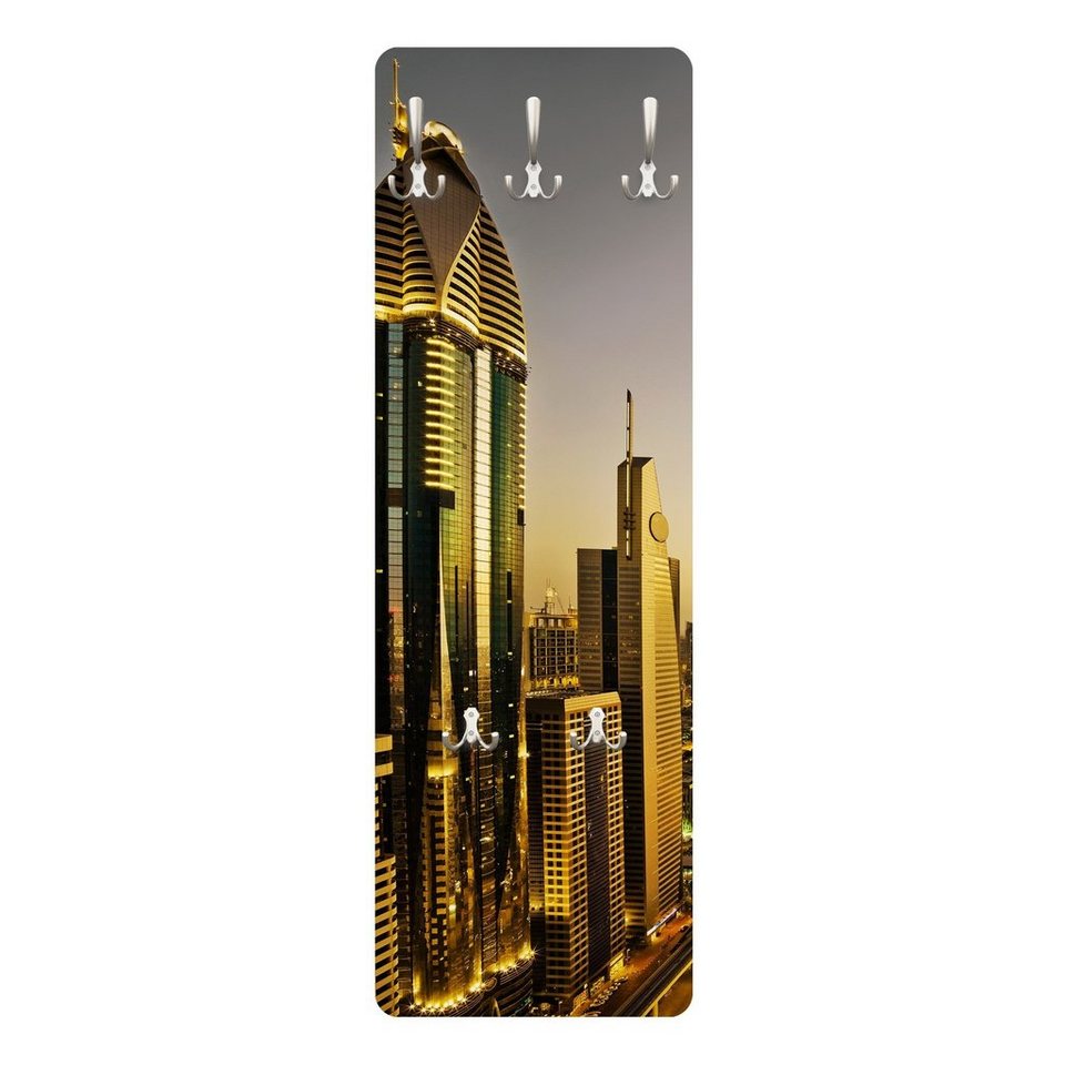 Bilderdepot24 Garderobenpaneel Design Städte Skyline Goldenes Dubai