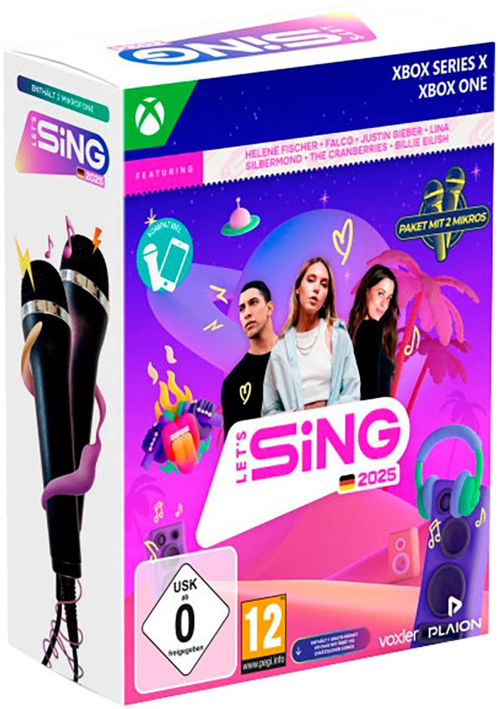 Let's Sing 2025 German Version [+ 2 Mics] Xbox One, Xbox Series X, Bis ...