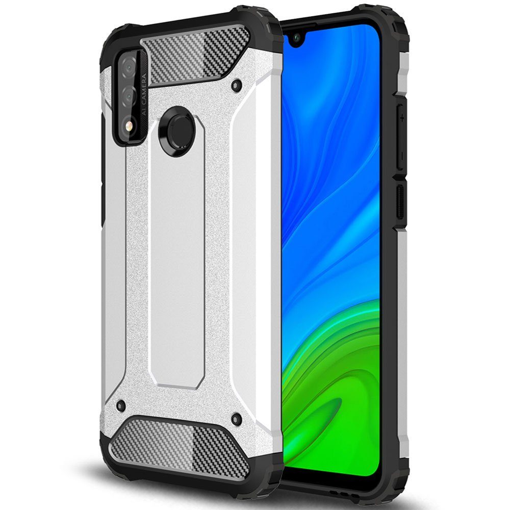 Fitsu Handyhülle Outdoor Hülle Für Huawei P Smart 2020 Silber 621 Zoll