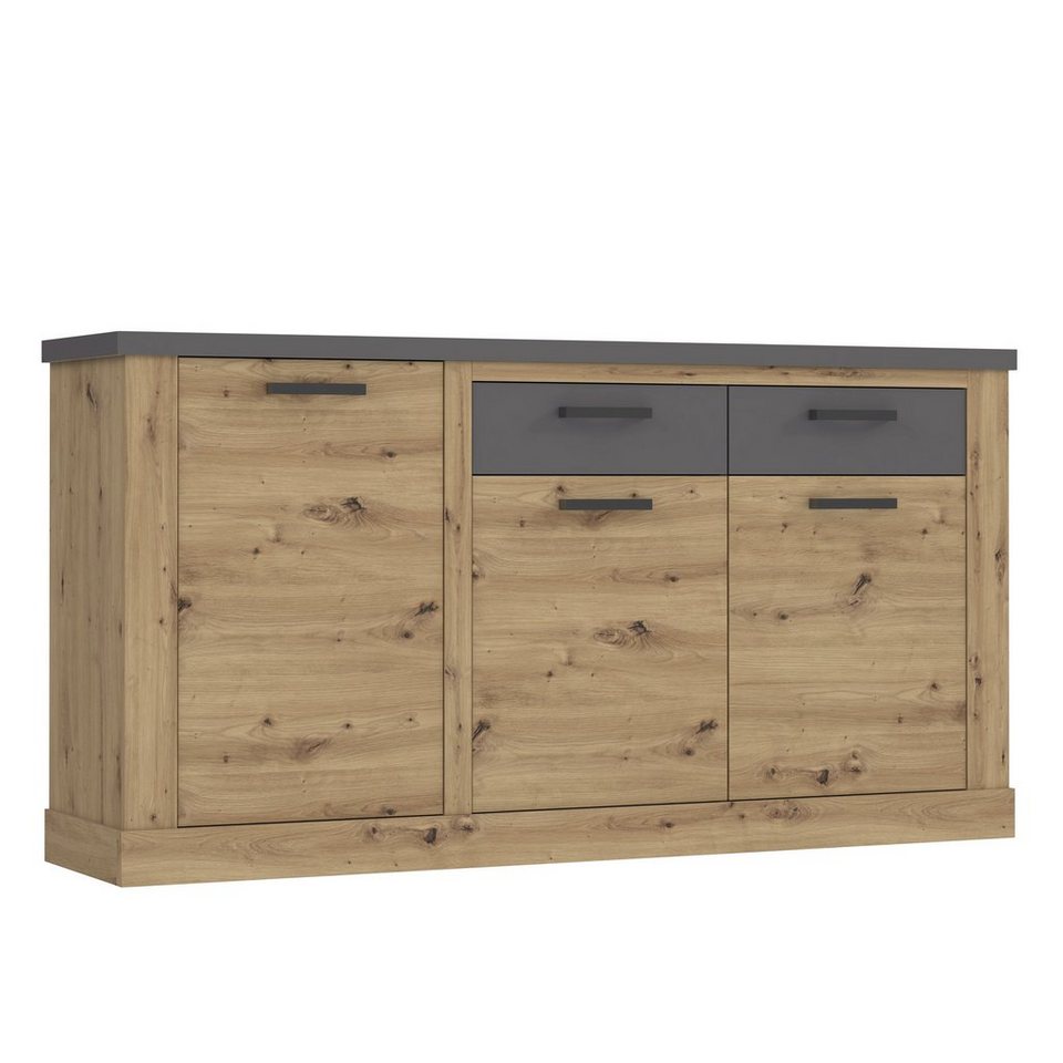 Newroom Sideboard Chloey Sideboard Artisan Eiche Und Grau Modern