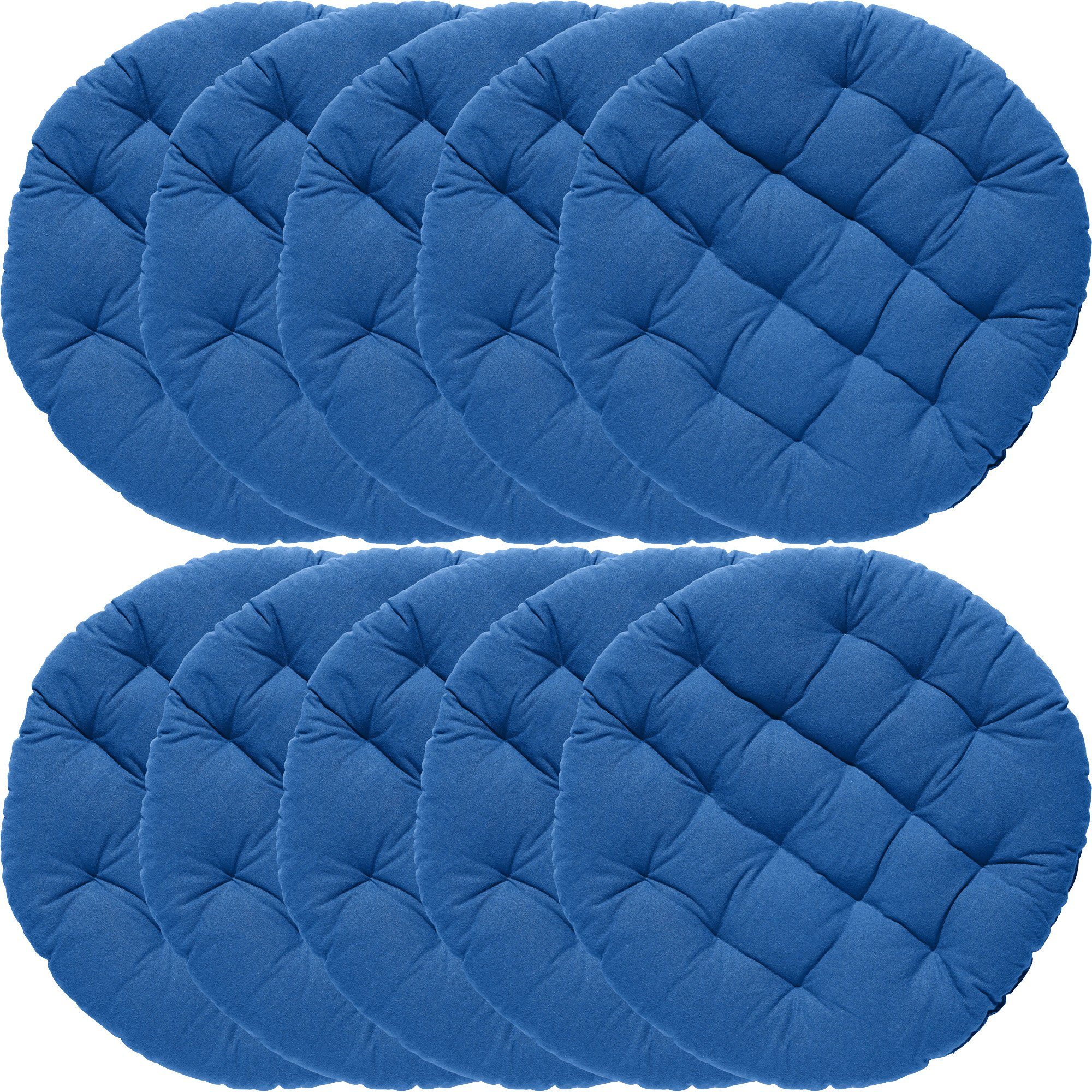 Blaue runde Sitzkissen online kaufen | OTTO